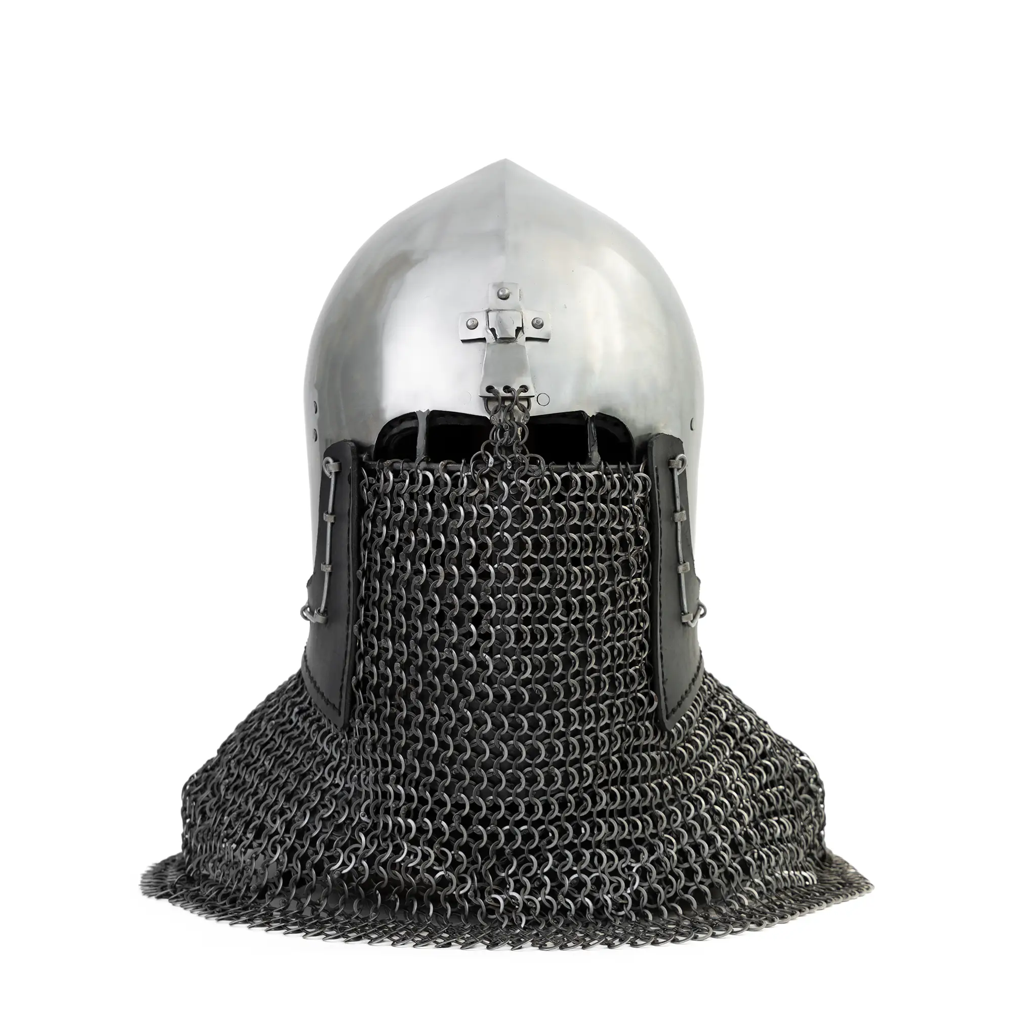 English Cross Bascinet Helmet • Medieval Extreme
